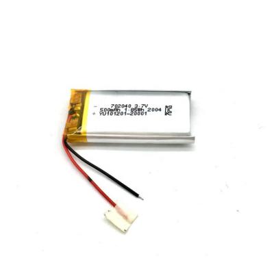 China 3.7V 500mAh KC CE Certified Lithium Polymer Battery for Monitoring Equipment for sale