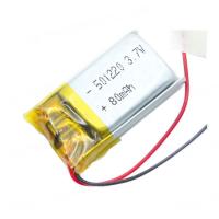 China 80mAh 501220 3.7V KC Polymer Lithium Battery With Wire PCM Connector for TWS Earbuds and Smart Devices for sale
