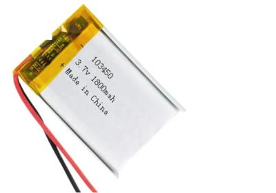 China 1800mAh 3.7V Lithium Polymer Battery with 500 Times Cycle Life Rechargeable Lipo Battery Pack for sale