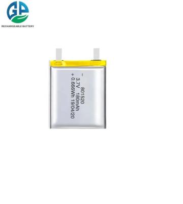 China KC Approved 3.7V 180mAh Lithium Polymer Battery Rechargeable LiPo Battery for Beauty Devices for sale