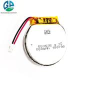 China 553535 580mAh 3.7V Circle Shape Lithium Polymer Battery High Capacity LiPo Battery for sale