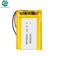 China 3.7V 1500mAh Lithium Polymer Battery Pack Rechargeable with 500 Times Cycle Life CE KC Approved for sale