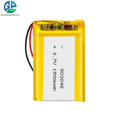 China 3.7V 1500mAh Lithium Polymer Battery Pack Rechargeable with 500 Times Cycle Life CE KC Approved for sale