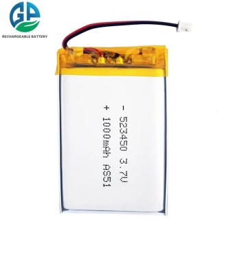 China KC 1000mAh 3.7V LiPo Lithium Polymer Rechargeable Battery Pack with 500 Times Cycle Life for sale