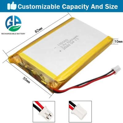 China IEC62133 Certified 10000mAh Custom Li Polymer Rechargeable Lipo Battery 3.7V for Beauty Devices for sale