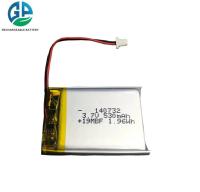 China 3.7V 530mAh KC Certificated Li Polymer Battery Pack with 500 Cycles Rechargeable Lipo Battery for sale