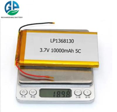 China 1368130 3.7V 10Ah 500times Cycle Life Lithium Polymer Battery Rechargeable LiPo Battery for Electric Car for sale