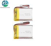 China High Capacity Lithium Polymer Rechargeable Battery Li-Ion  803040 3.7v 1000mAh for sale