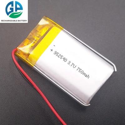 China 952540 3.7V 750mAh 25C Lithium Polymer LiPo Rechargeable Battery Pack for Drones for sale
