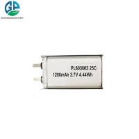China 3.7V 1200mAh 25C Discharge Rate IEC62133 UL Approved Lithium Polymer LiPo Rechargeable Battery Pack for sale