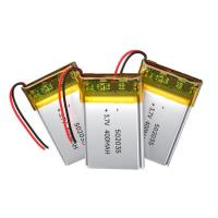 China 3.7V 400mAh 502035 Lithium Polymer Battery Rechargeable Li-Polymer Battery Pack for sale