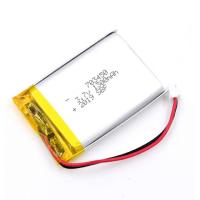 China 703450 3.7V 1300mAh Rechargeable Li Polymer Battery with PCM and Overdischarge Protection for sale