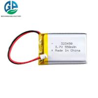 China 323450 Rechargeable Lithium Polymer Battery 550mAh 3.7V KC IEC62133 Approved Lipo Battery Pack for sale