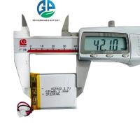 China UN38.3 Certified 3.7V 640mAh Lithium Polymer Battery Pack - Rechargeable LiPo Battery for Digital Devices for sale