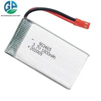 China KC Certified 1800mAh 25C Discharge Rate Li Polymer Battery Pack 3.7V Rechargeable Lipo Battery for sale