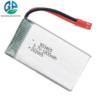 China KC Certified 1800mAh 25C Discharge Rate Li Polymer Battery Pack 3.7V Rechargeable Lipo Battery for sale