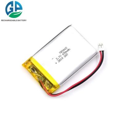 China 703443 Lithium Polymer Battery Pack 3.7v 650mah for sale