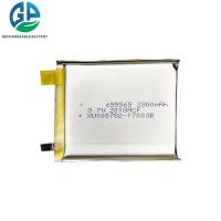 China OEM 655565 3.7V 2800mAh KC IEC62133 Approved Lithium Polymer Lipo Rechargeable Battery for sale
