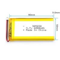 China KC Rechargeable Lipo Battery 3.7V 6000mAh Lithium Polymer Battery for Beauty Devices for sale