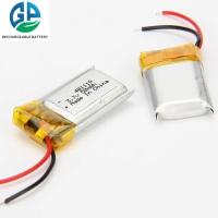 China 401119 Rechargeable Lithium Ion Battery Pack 3.7V 50mAh with 500times Cycle Life Li Ion Polymer Battery for sale
