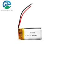 China 3.7V 100mAh Slim Lipo Battery with 500 Times Cycle Life for Beauty Devices for sale