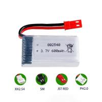 China Rechargeable 650mAh Lipo Battery Pack 25C Discharge Rate KC IEC62133 Approved Lithium Polymer Battery for sale