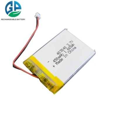 China Rechargeable 3.7V 450mAh Li Ion Battery Lipo Polymer KC 403040 for sale