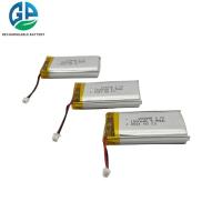 China UN38.3 Certified 3.7V 500mAh Lithium Polymer Battery Pack Rechargeable LiPo Battery for sale