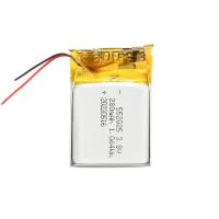 China 552025 3.8V 280mAh Li Ion Battery Pack with 500times Cycle Life for Digital Watch for sale