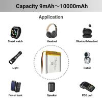 China 552025 3.8V 280mAh Li Ion Battery Pack with 500times Cycle Life for Digital Watch for sale