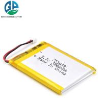 China KC Certified 755068 Model 3000mAh Lithium Polymer Battery Rechargeable Battery Pack for sale