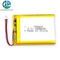 China Li Polymer KC Rechargeable Lithium Ion Battery Pack 755068 3000Mah for sale
