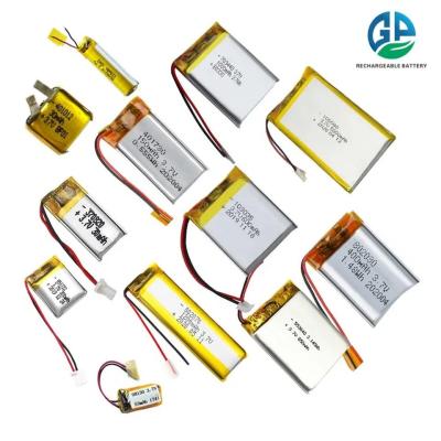 China High Capacity 3.7V 1250mAh Lithium Ion Polymer Battery 102550 500times Rechargeable Battery Pack Polymer Lithium Battery for sale