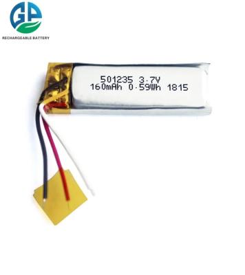 China Rechargeable 160mAh 3.7V Lipo Battery Pack KC IEC62133 Approved Lithium Polymer Battery for Toys for sale