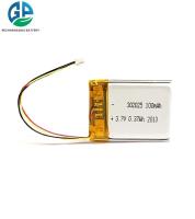 China 302025 3.7V 100mAh Lithium Polymer Battery LiPo Battery Pack with KC Approval for sale