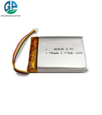 China Ul Model 603040 Lithium Polymer Battery Pack 1s2p 3.7v 1500mah for sale