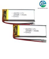 China KC Approved 3.7V 380mAh 402050 Lithium Polymer Battery Pack for sale