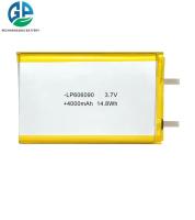 China 606090 Lithium Polymer Battery Pack 3.7V 4000mAh Rechargeable Lipo Battery for Beauty Devices for sale