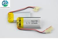 China OEM 3.7V 220mAh KC IEC62133 Approved Rechargeable Lithium Polymer Battery Pack for sale
