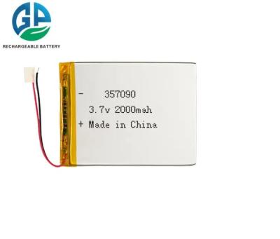 China 3.7V 2000mAh 500times Cycle Life Lithium Polymer Battery Pack for RC Helicopter for sale