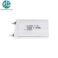 China Small 3.7V 70mAh LP013040 Lithium Polymer Battery Pack for Digital Devices for sale
