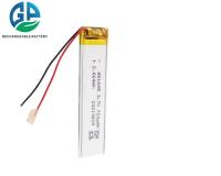 China Rechargeable 651665 Lithium Polymer Battery Pack 720mah 3.7v for sale