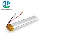 China Rechargeable 651665 Lithium Polymer Battery Pack 720mAh 3.7V with 500times Cycle Life for sale