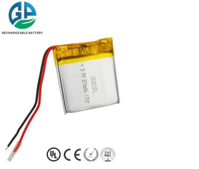China 3.7V 270mAh KC IEC62133 Approved Lithium Polymer Battery Pack Rechargeable LiPo Battery for sale