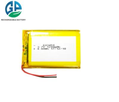 China Gpe 603450 Rechargeable Battery Pack 1200mah 3.7v for sale