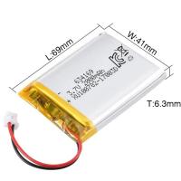 China 634169 3.7V 2000mAh Lithium Polymer Battery with 500 Cycles for Power Tools and Consumer Electronics for sale