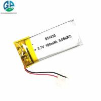 China High Capacity Rechargeable Li Polymer Battery 3.7 V 551430 180mah for sale