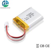 China 3.7V 650mAh 500times Rechargeable Li Polymer Battery for Sweeping Robot for sale