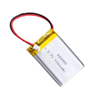China 3.7v 653450 Lithium Polymer Battery Pack 1000mah 1200 Mah For Digital Ups for sale