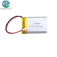 China 3.7V 1000mAh 653450 Lithium Polymer Battery Pack Rechargeable LiPo Battery for Digital UPS for sale